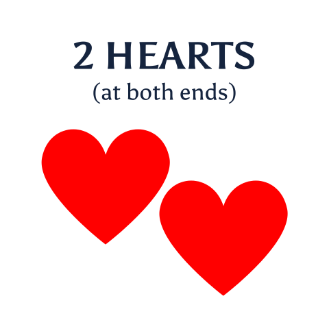 Raised Wooden Hearts (At Both Ends) – Ipswich River Craft